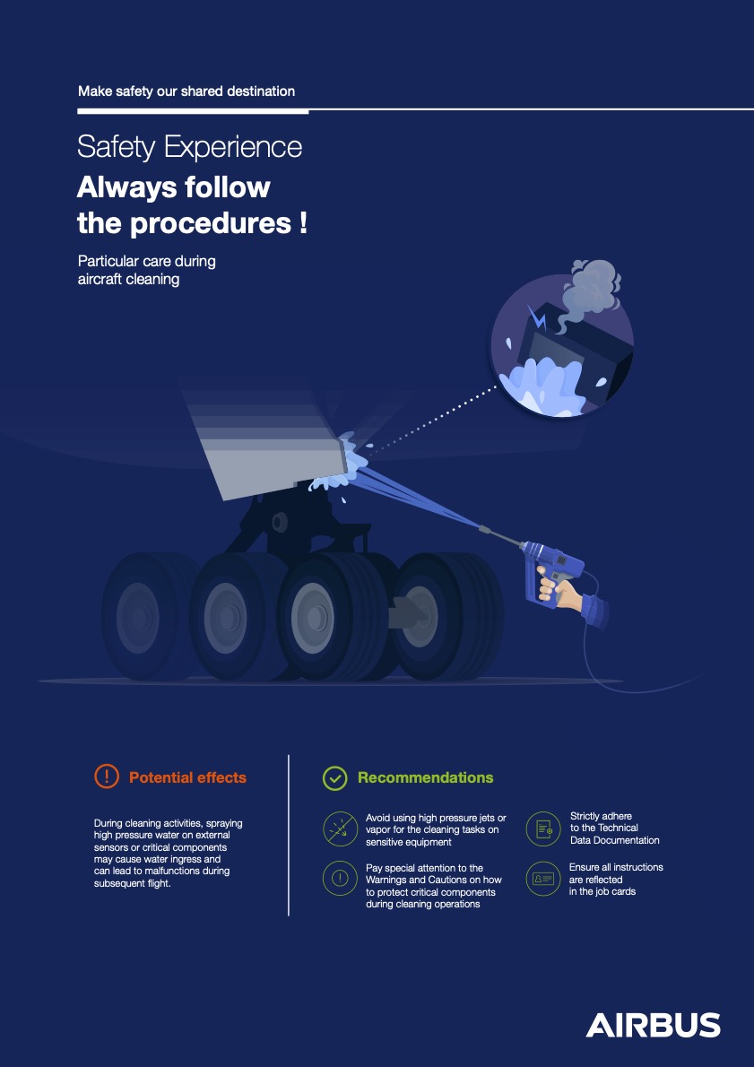 Poster – Particular Care During Aircraft Cleaning – D10X